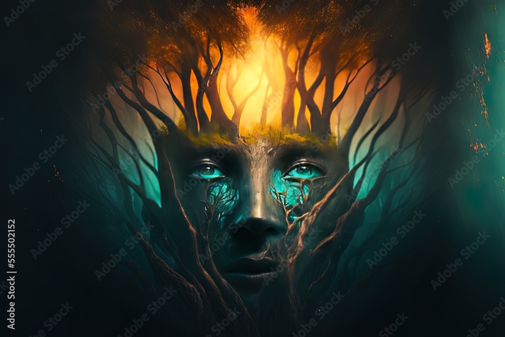 Artwork based on the abstract ideas of nature, life, hope, independence ...