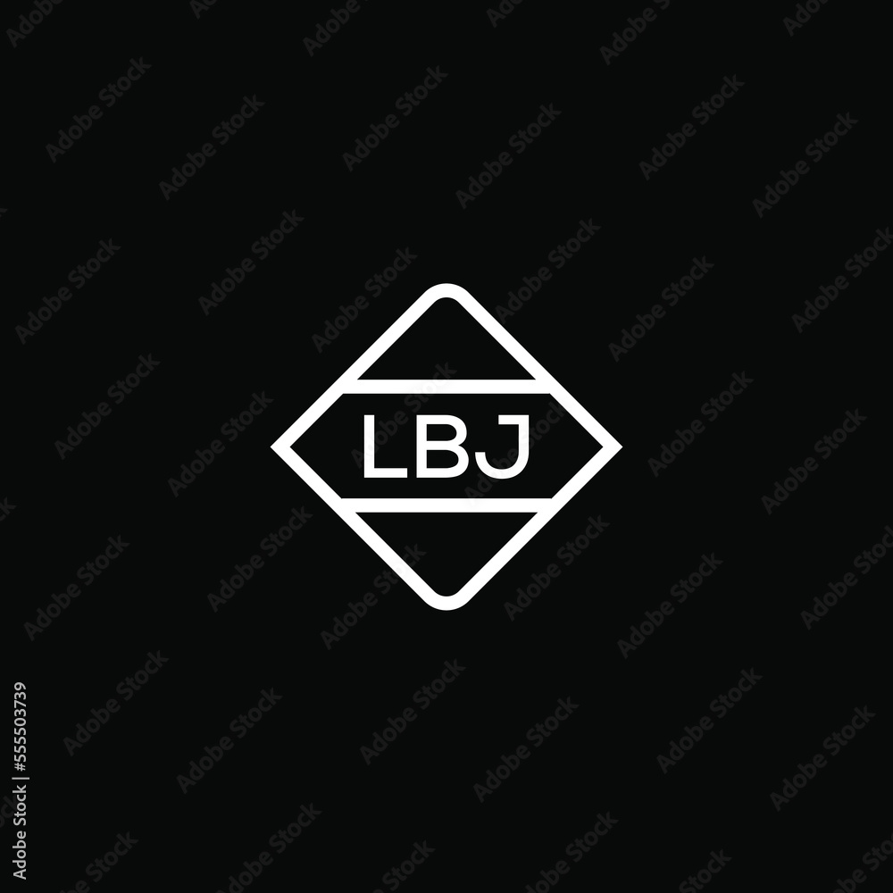 LBJ 2 letter design for logo and icon.LBJ monogram logo.vector ...