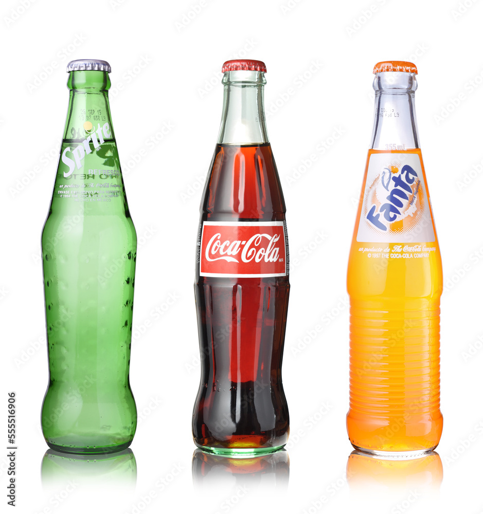 Coca-Cola, Fanta and Sprite Bottles Stock Photo | Adobe Stock