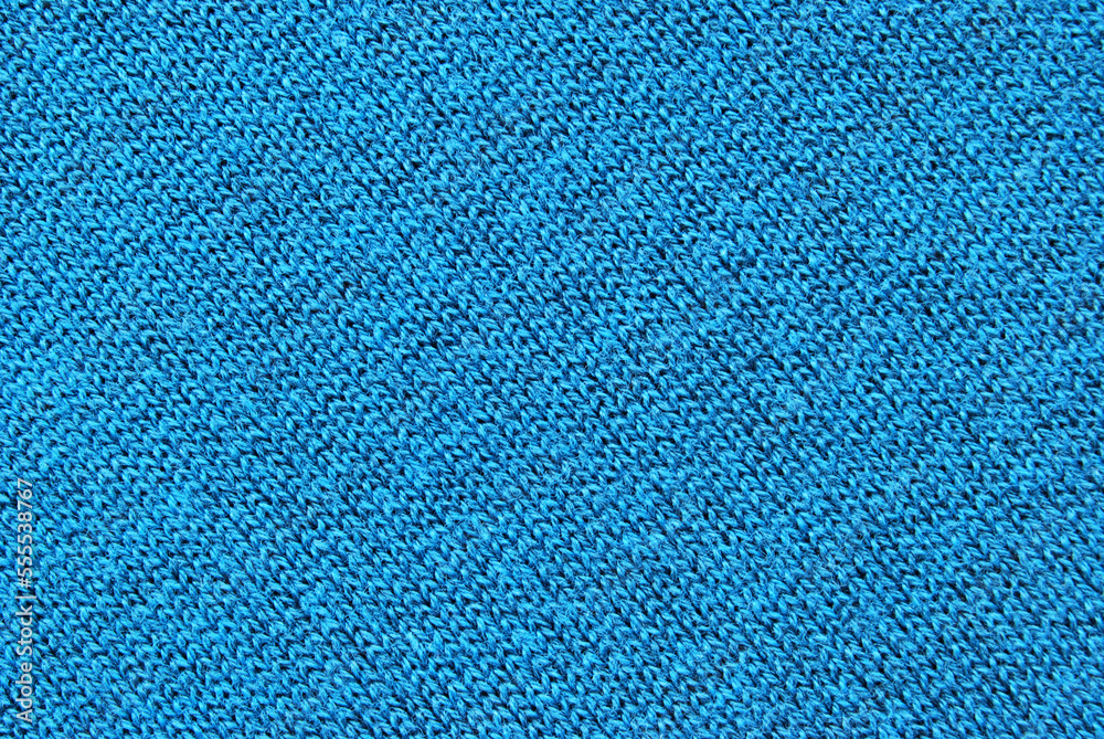 Blue color knit fabric texture as background Stock Photo | Adobe Stock