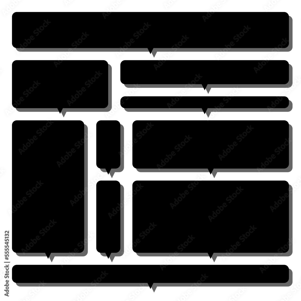 Poster Vector Collection Set of Dialog Box Designs – Muurposter | Europosters