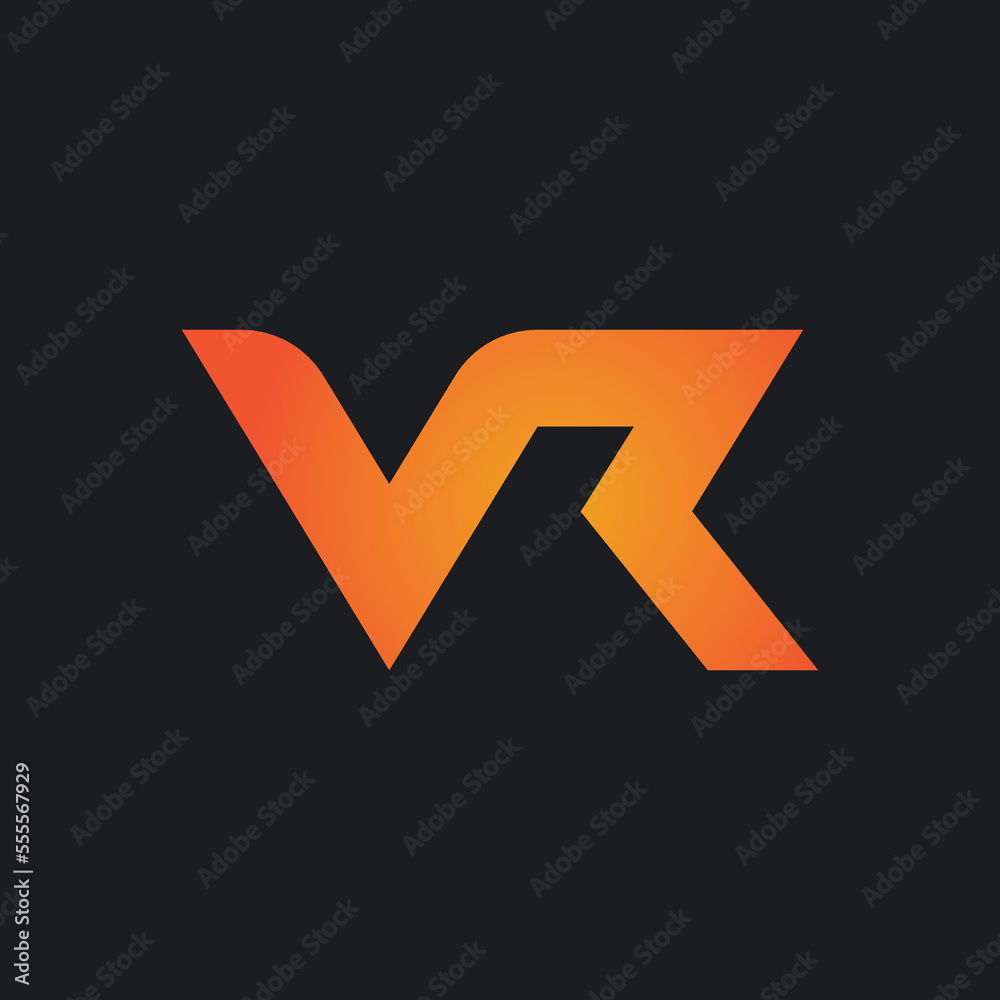 VR letter icon vector concept design web Stock Vector | Adobe Stock
