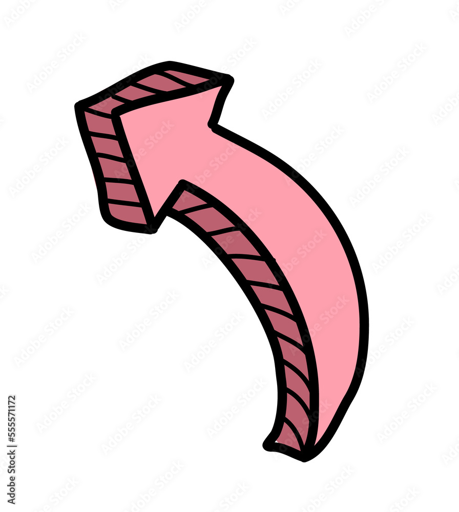 arrow cartoon doodle kawaii anime coloring page cute illustration ...