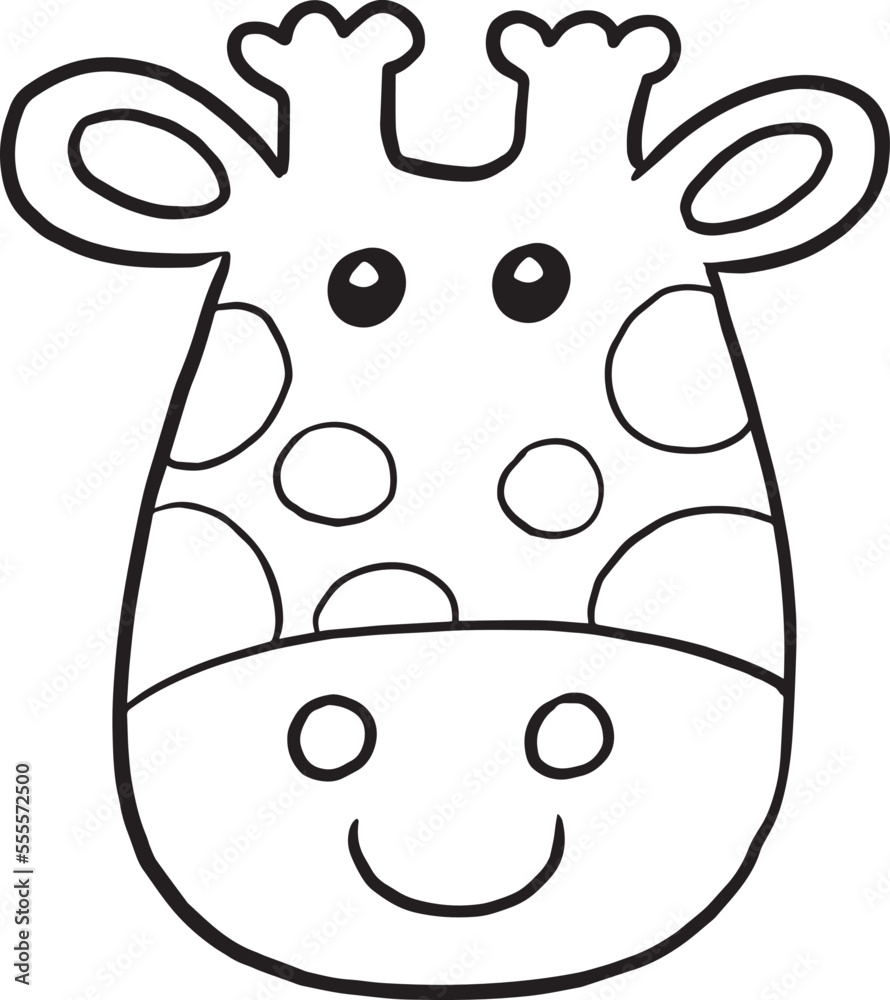 cow cartoon doodle kawaii anime coloring page cute illustration drawing ...