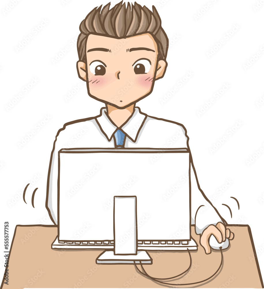 working man cartoon doodle kawaii anime coloring page cute illustration ...