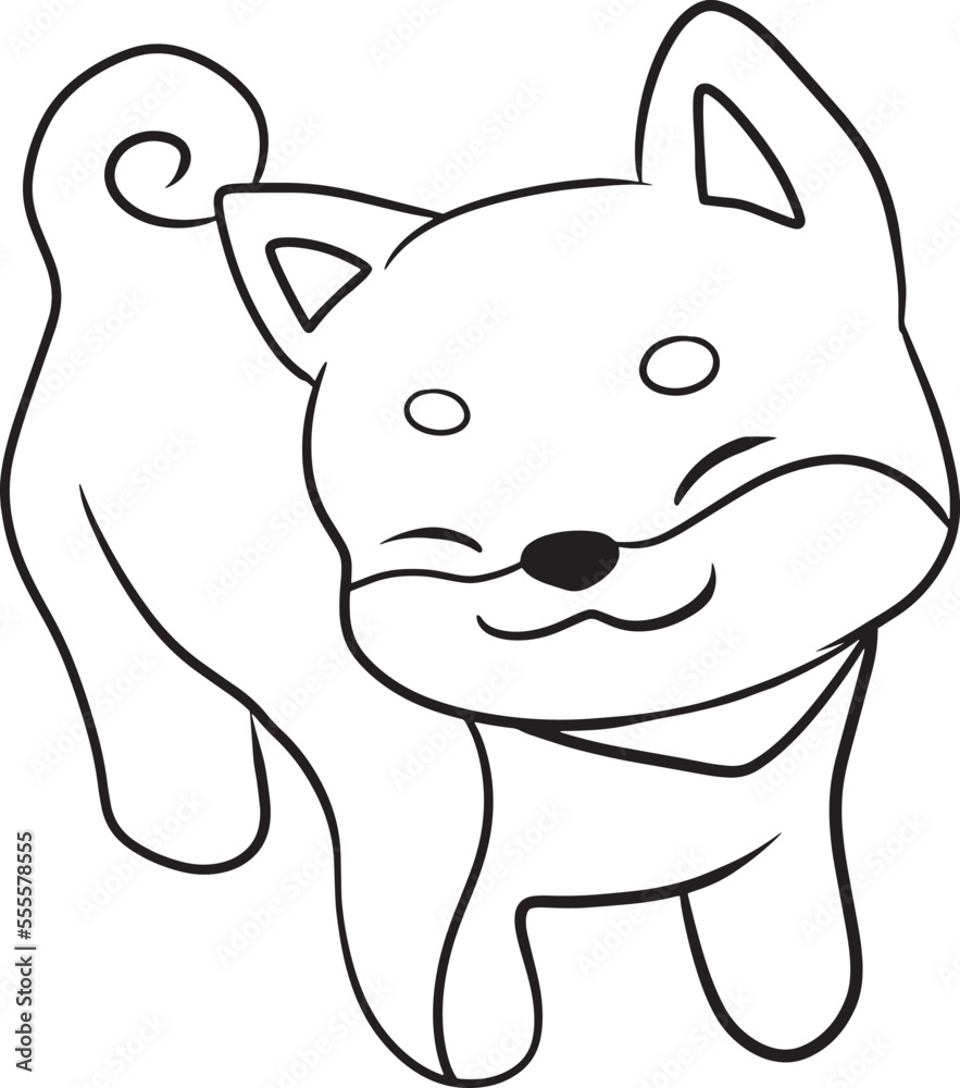man logo cartoon doodle kawaii anime coloring page cute illustration ...
