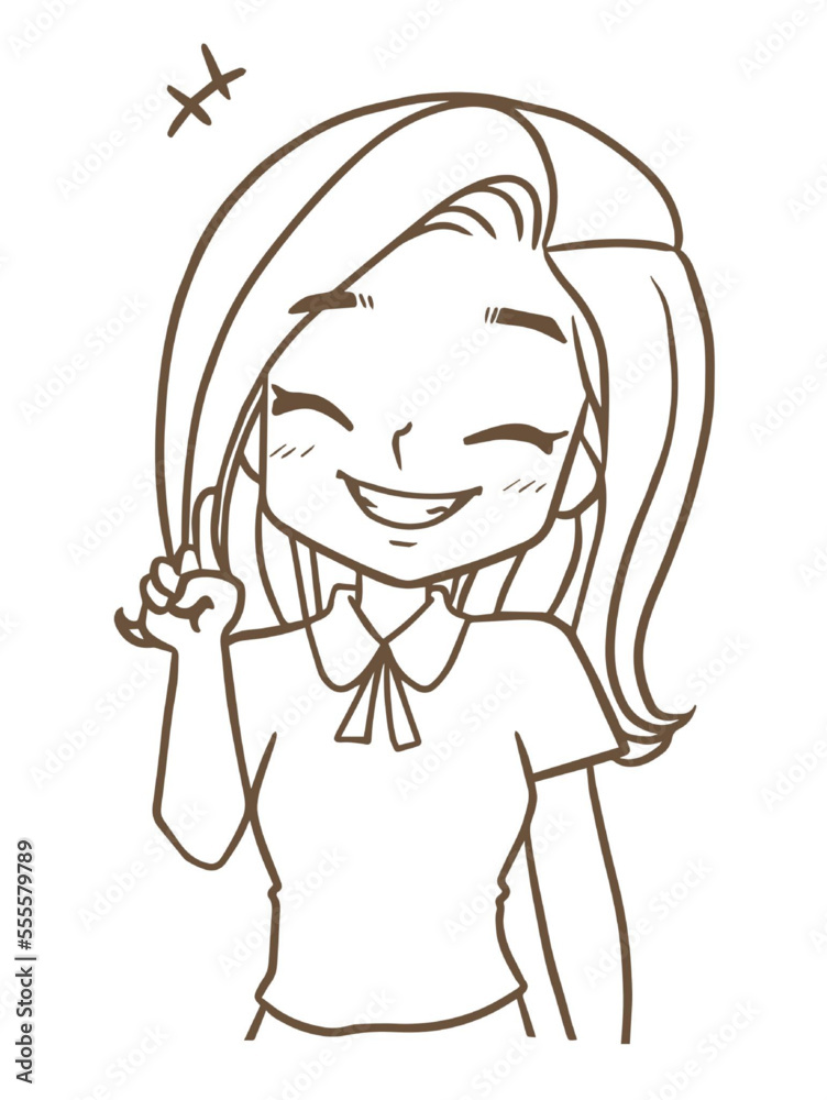 cartoon doodle kawaii anime coloring page cute illustration clipart ...