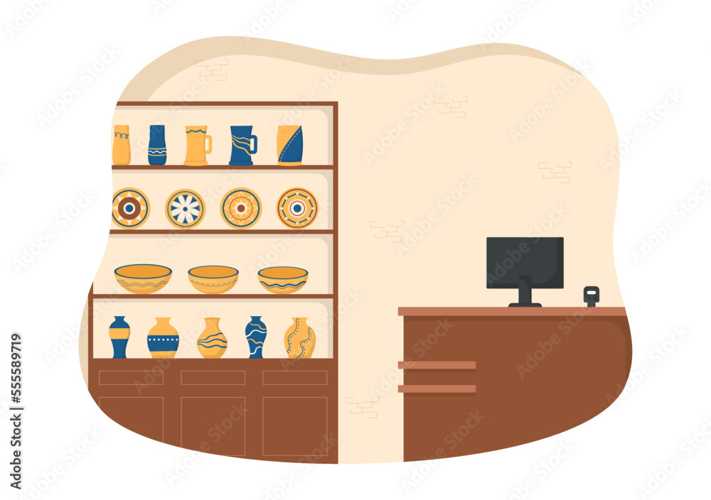 Souvenir Shop with Various the Gifts, Decorative Vases and Jewelry to ...