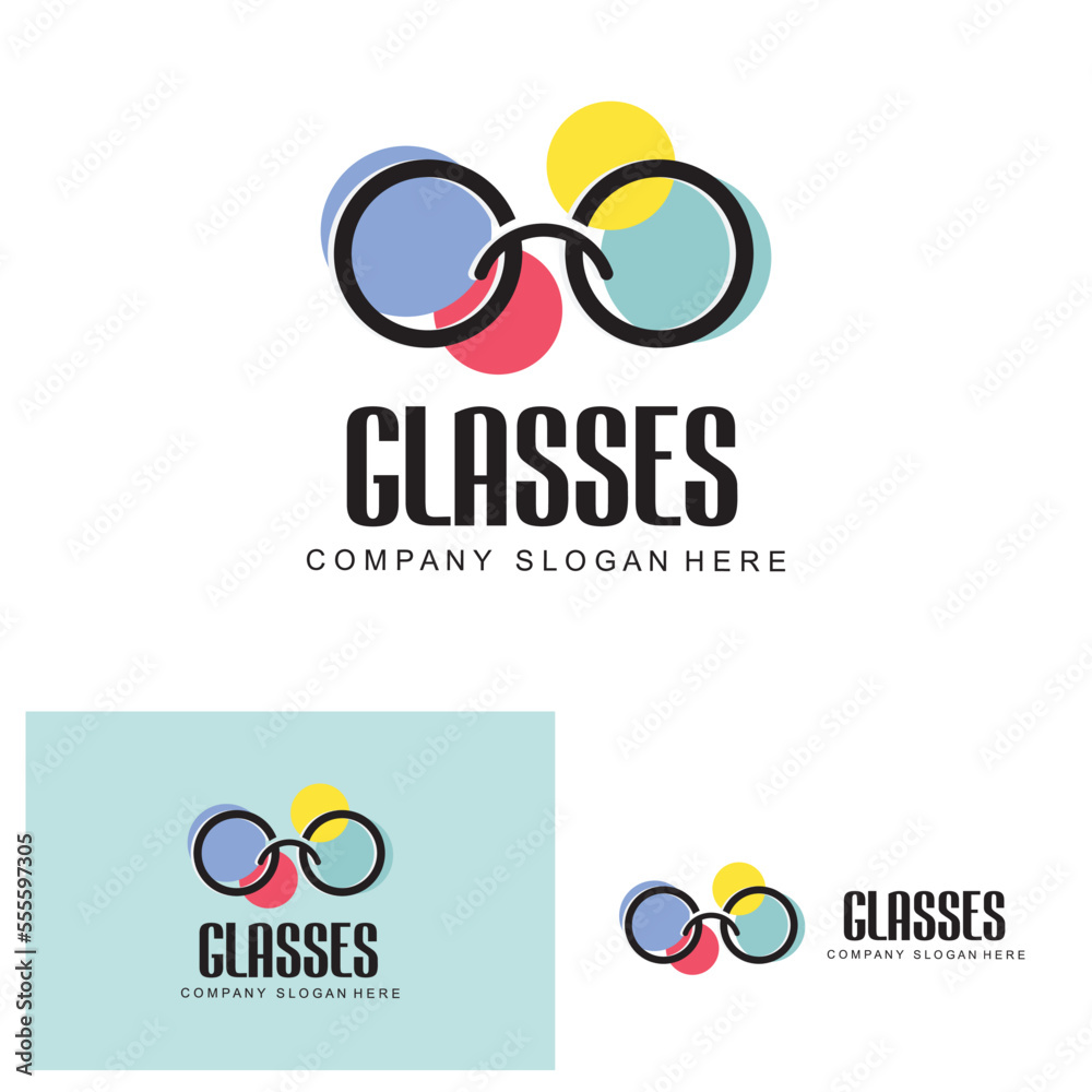Glasses Logo, Fashion Look Vector, Design For Clothing Store, Glasses ...