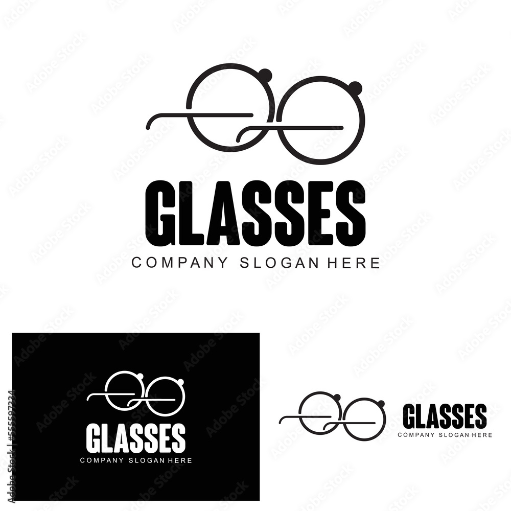 Glasses Logo, Fashion Look Vector, Design For Clothing Store, Glasses ...
