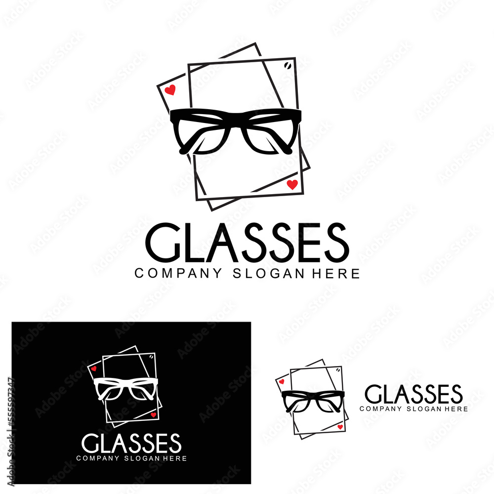 Glasses Logo, Fashion Look Vector, Design For Clothing Store, Glasses ...