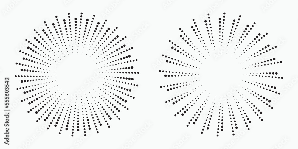 Poster radial Halftone pattern background – Wall Art | UkPosters