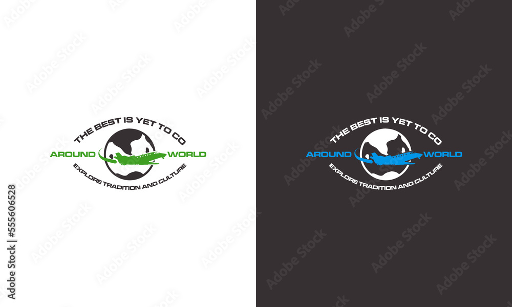Airplane logo Designs Badge, flying club Logo template, airlines icon ...