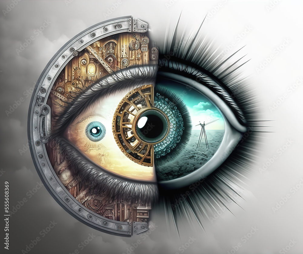 Futuristic half robotic/half human - Transhumans. Eyesight will be a ...