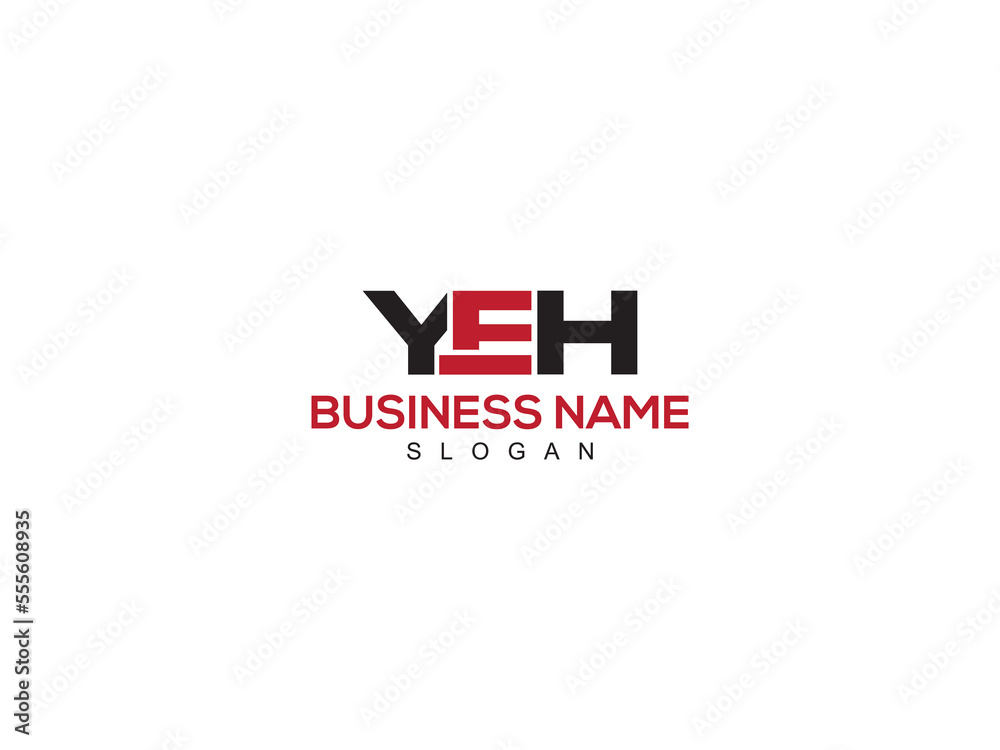 Premium Creative YEH Logo Letter Design For Any Type Of Business Stock ...