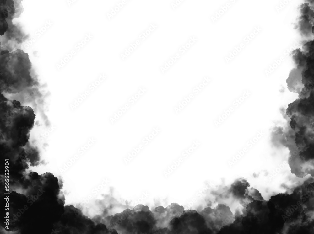 air pollution black cloud border Stock Illustration | Adobe Stock
