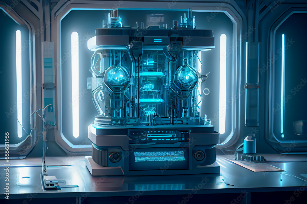 Futuristic Science Laboratory