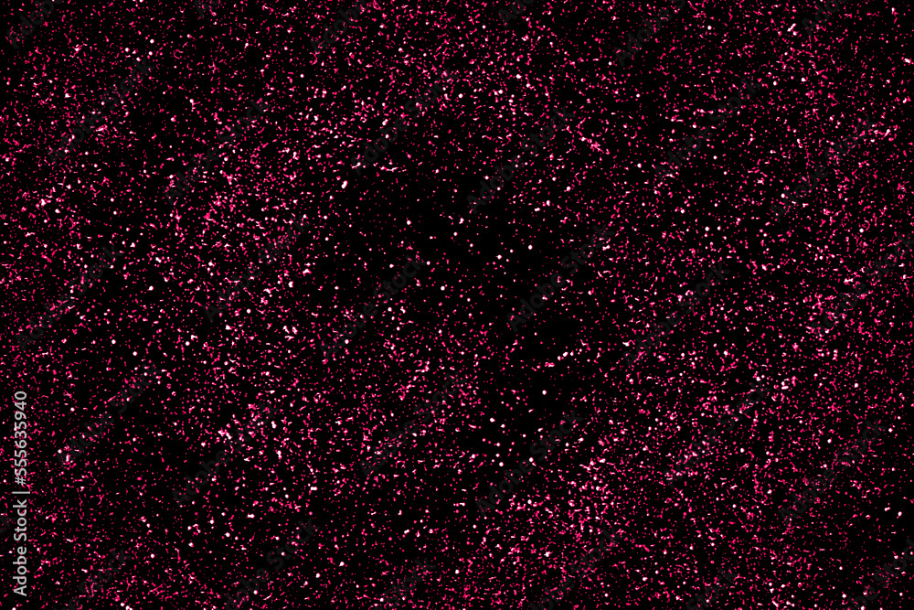 Purple magenta pink galaxy space background. Glowing stars in space ...