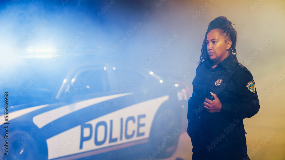 Two Police Officers Catch and Arrest Suspect. Cops Aiming Guns ...