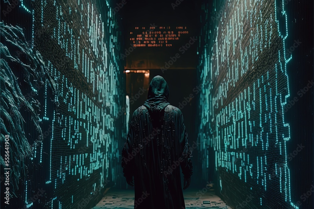 "Mysterious AI Generated Abstract Enigma Matrix Cyberpunk Sci-Fi ...