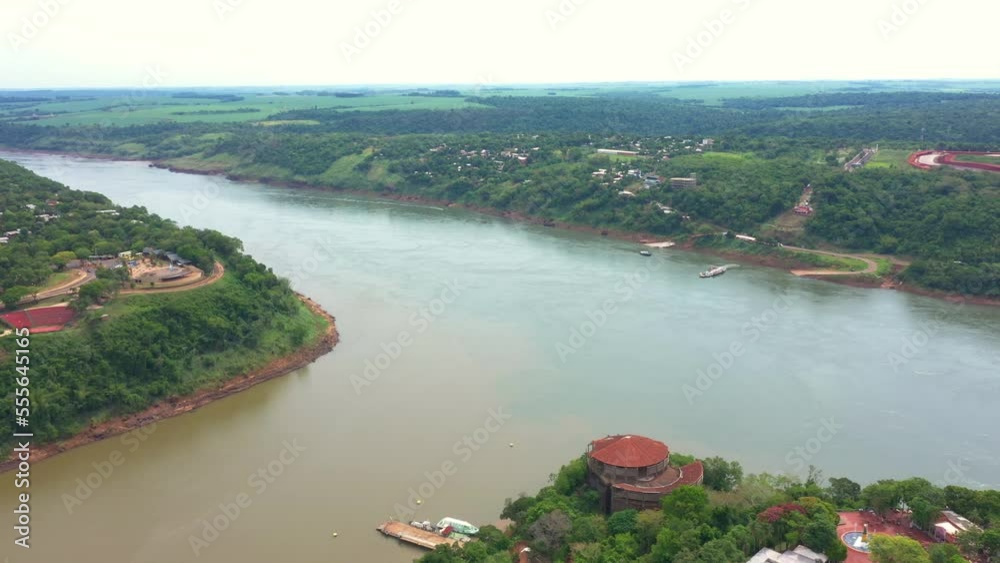 The Triple Frontier, a tri-border area between Paraguay, Argentina and ...