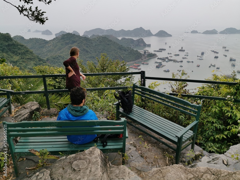 Cat Ba. Cannon Fort. Fort at the highest point in the island of ...
