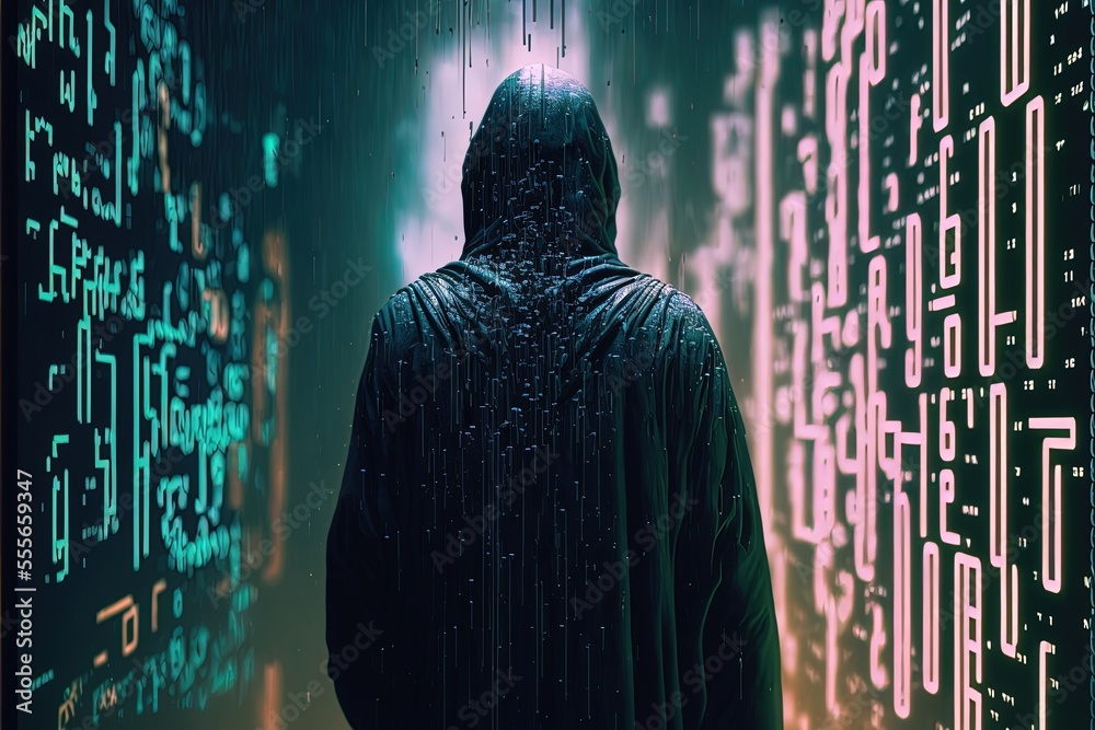 "Mysterious AI Generated Abstract Enigma Matrix Cyberpunk Sci-Fi ...