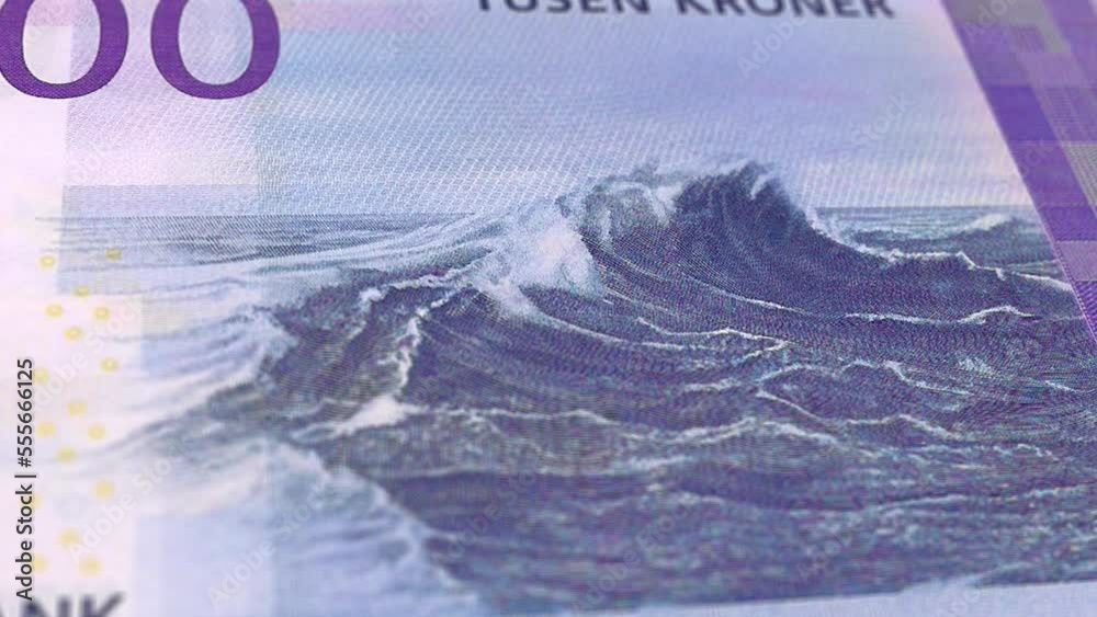 Norway Norwegian Krone 1000 Banknotes, One Thousand Norwegian Krone ...