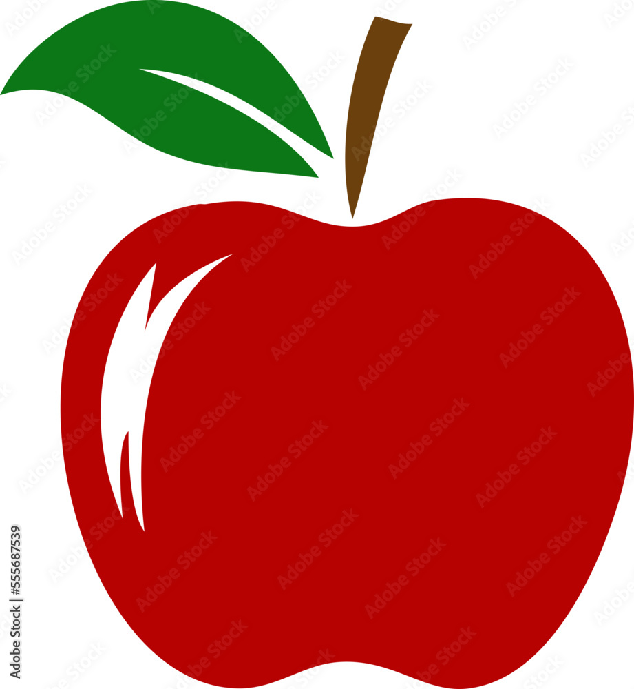 apple svg vector layered file cutfile for cricut and silhouette Stock ...