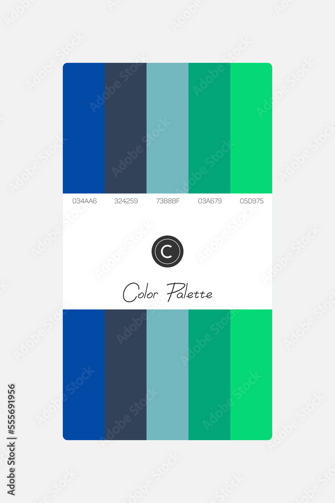 Color Chart. Print Test Page. Color Numbers or Names. HEX codes. Vector ...