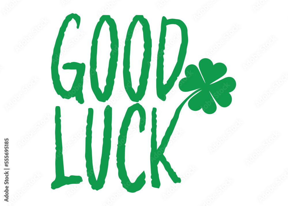 Good Luck Clover Heart vector file for tshirt print svg, ai, eps, png ...
