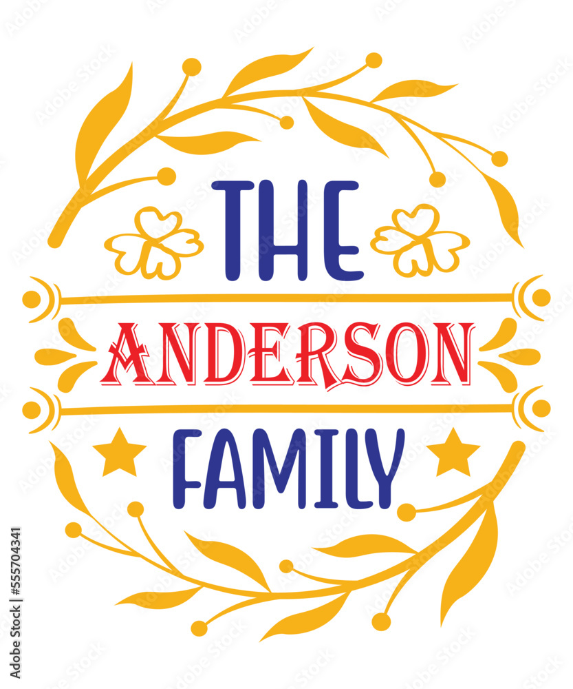 Vettoriale Stock The Anderson family SVG, Monogram Svg Bundle, Split ... Vettoriale Stock The Anderson family SVG, Monogram Svg Bundle, Split ...
