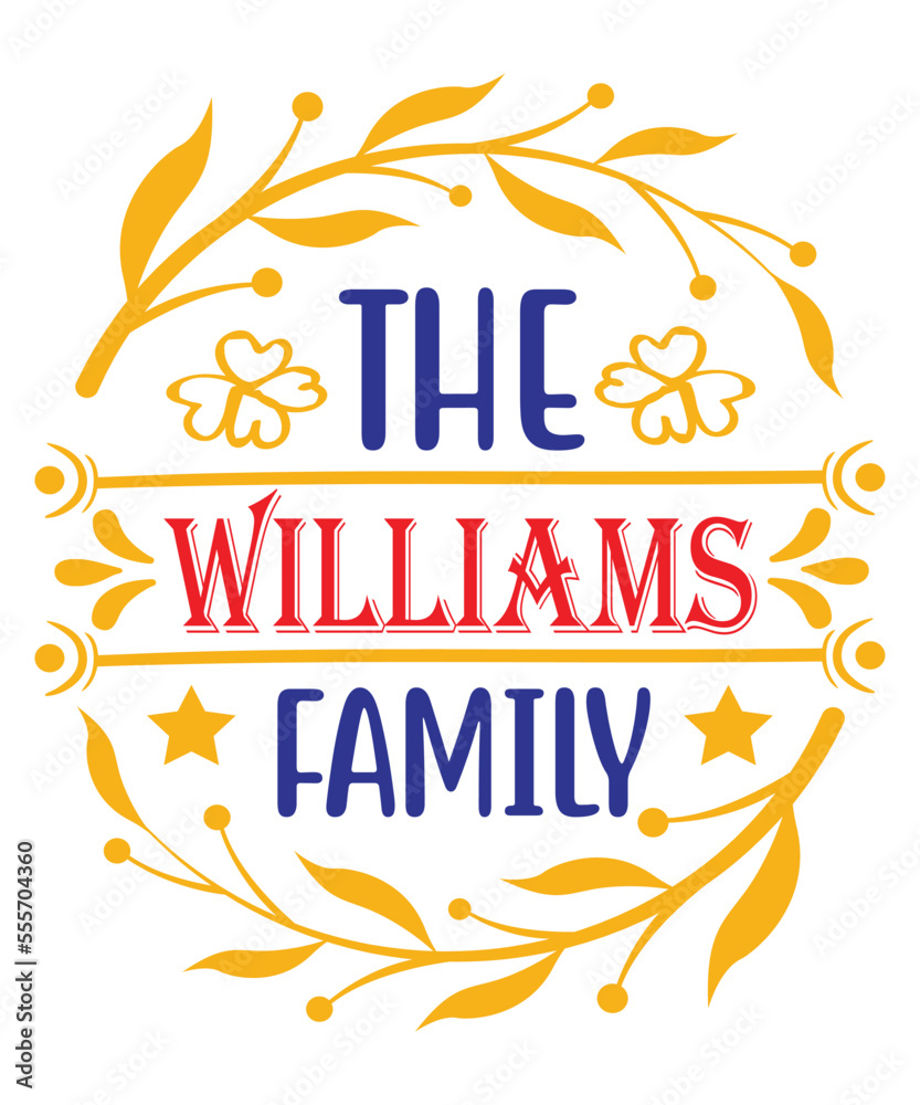 The Williams Family SVG, Monogram Svg Bundle, Split Monogram Letters ...