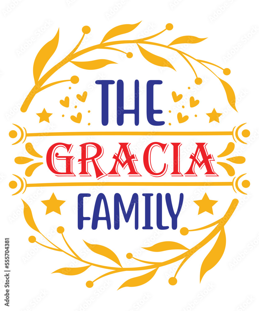 Stockvector The Gracia Family SVG, Monogram Svg Bundle, Split Monogram ...