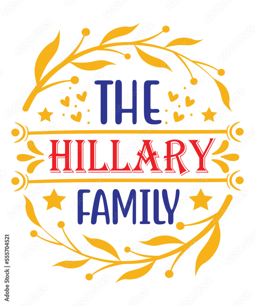 Stockvector The Hillary Family SVG, Monogram Svg Bundle, Split Monogram ...