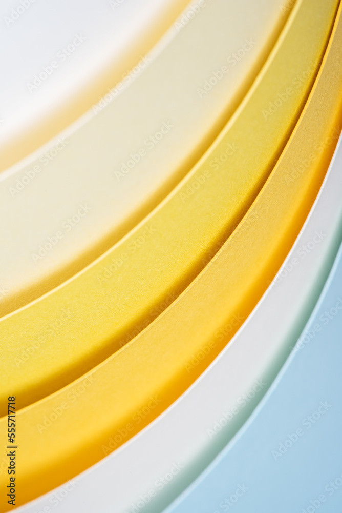 Curved rolled-up paper with light and shadows, abstract background foto ...