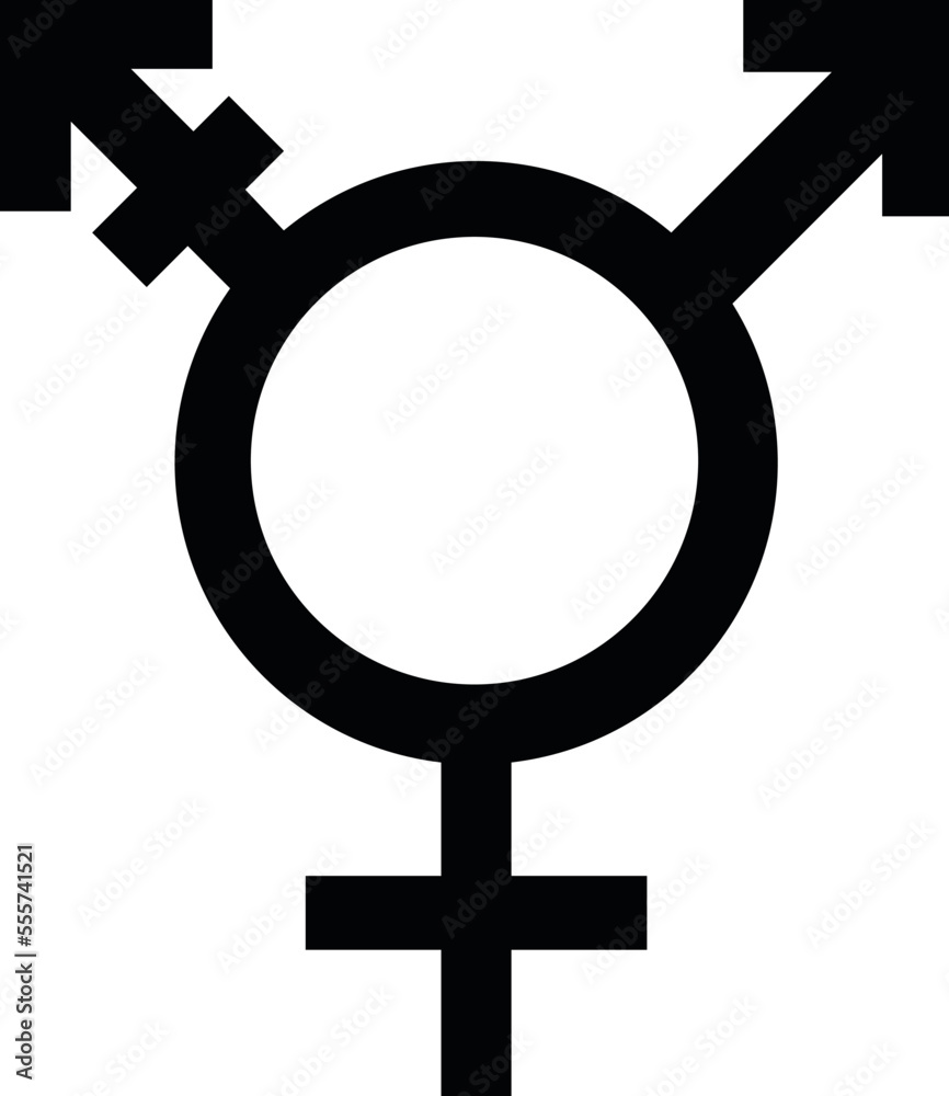 Inclusive Icon Sexuality Sign Symbol LGBTQ Bisexual Stock Vector ...