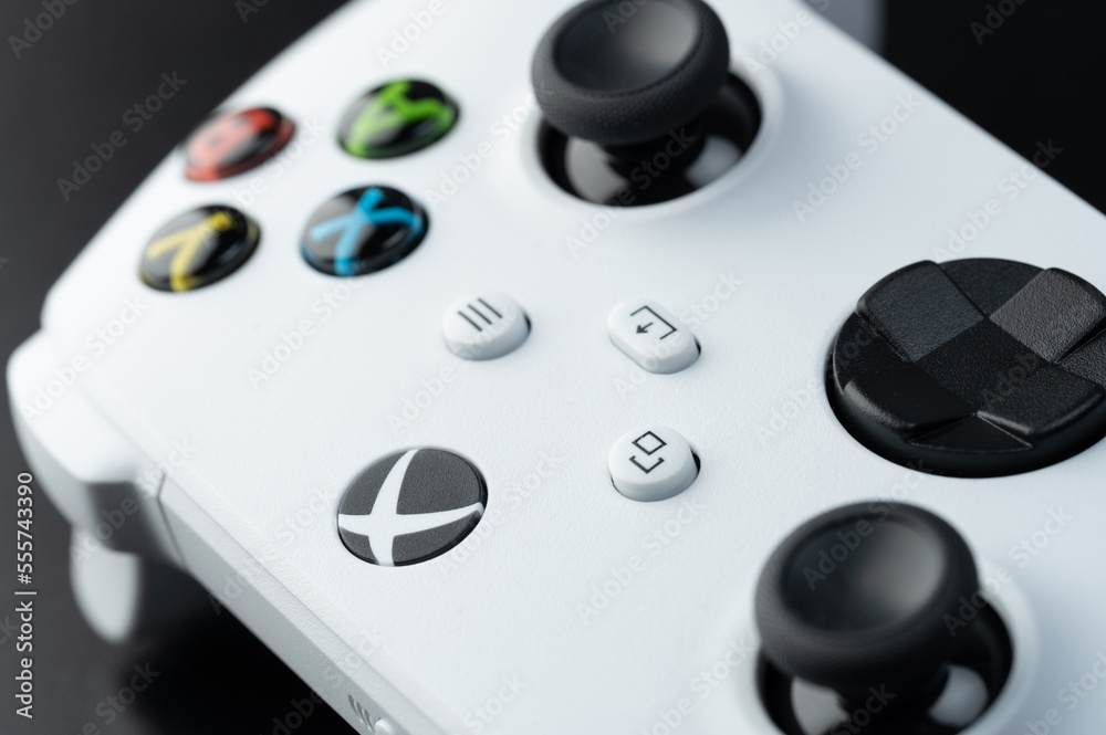 New layout of buttons on xbox controller Stock Photo | Adobe Stock