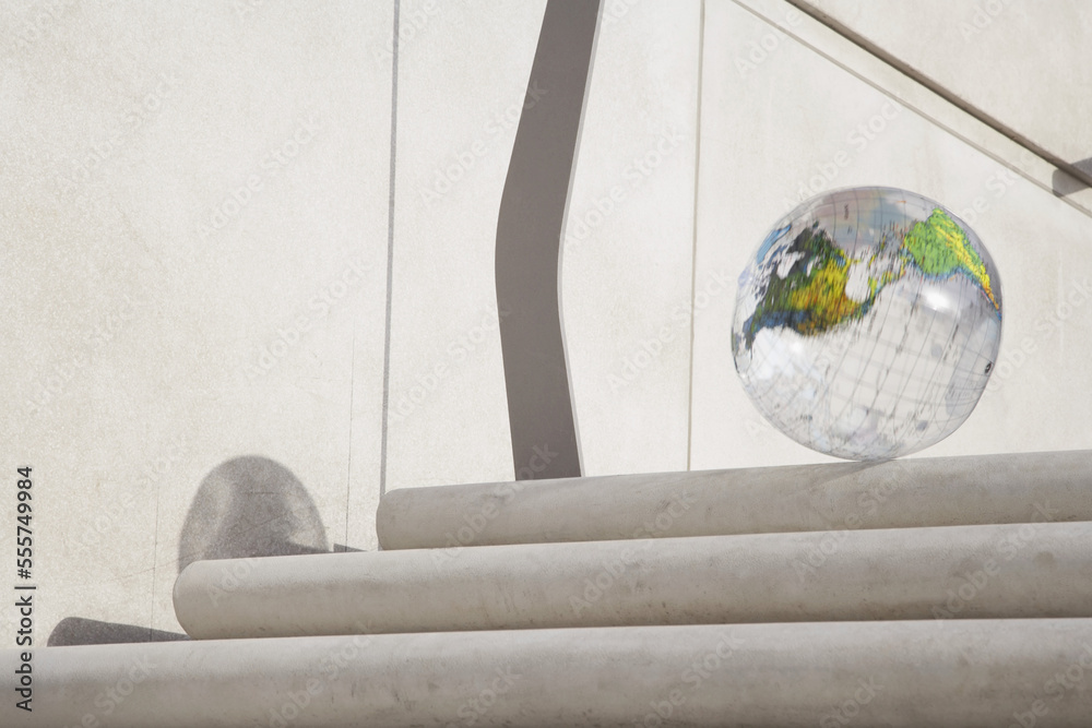 Earth Falling Down Stairs Stock Photo | Adobe Stock