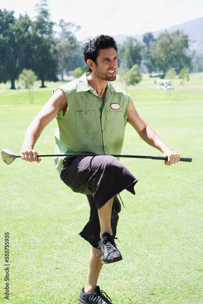 Angry Golfer Stock Photo | Adobe Stock