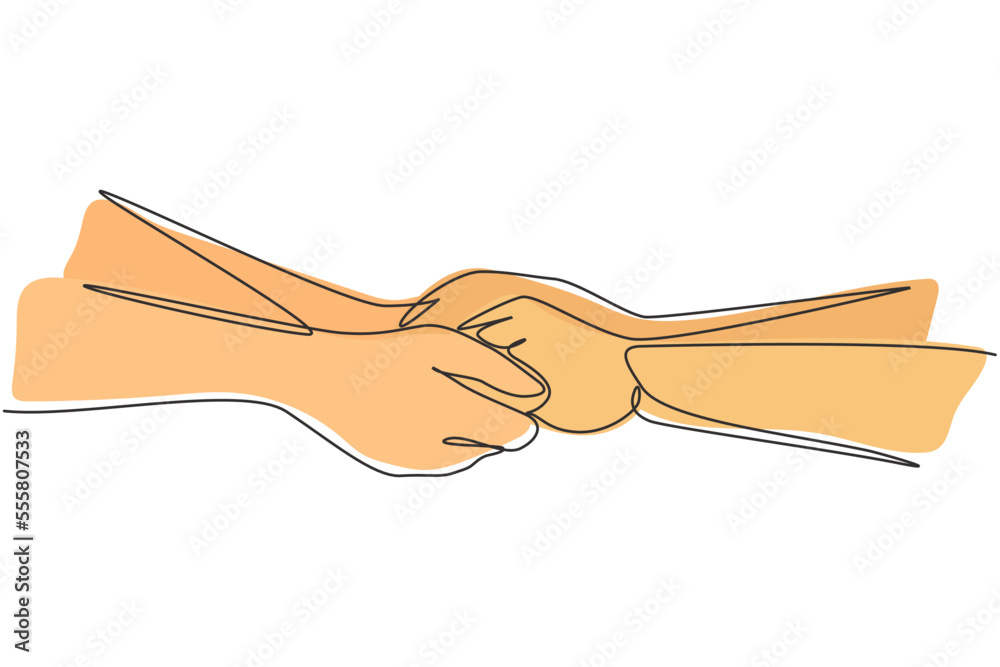 Two Hands Holding Drawing