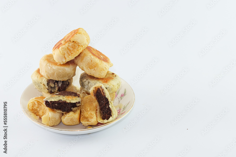 Bakpia Pathok. Yogyakarta traditional cake. steamed cakes. there are ...