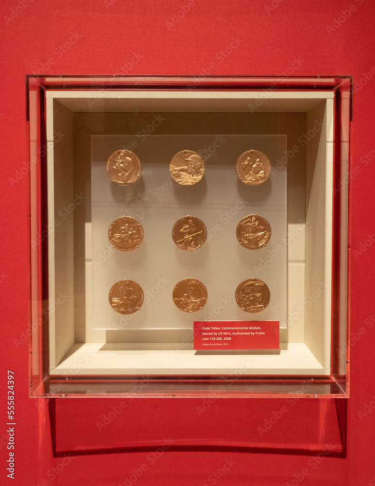 Code Talker Commemorative Medals on Display at the First Americans ...