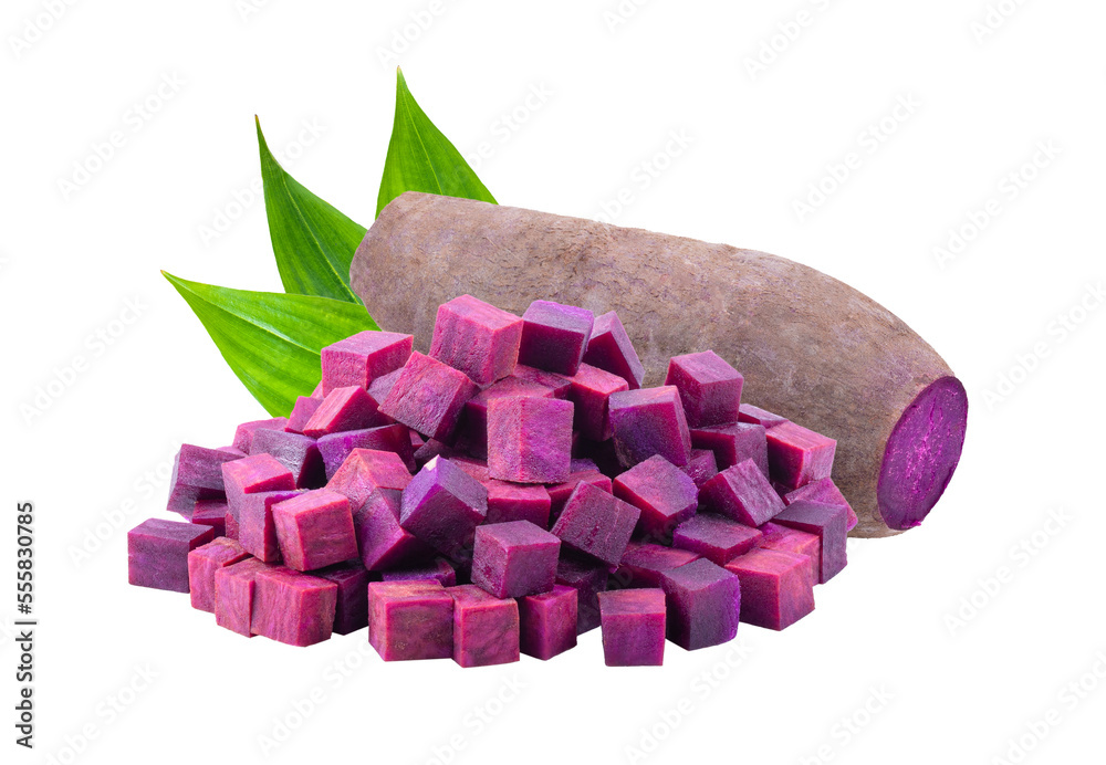 purple yams on transparent png Stock Photo | Adobe Stock
