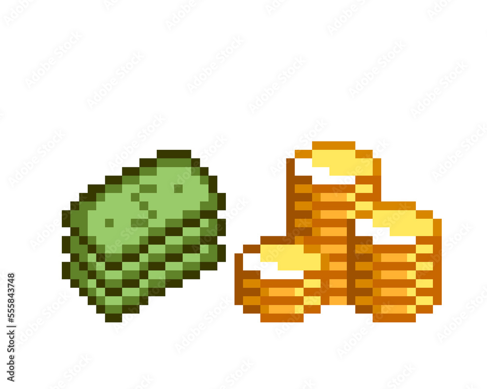 Money Sign Pixel Art