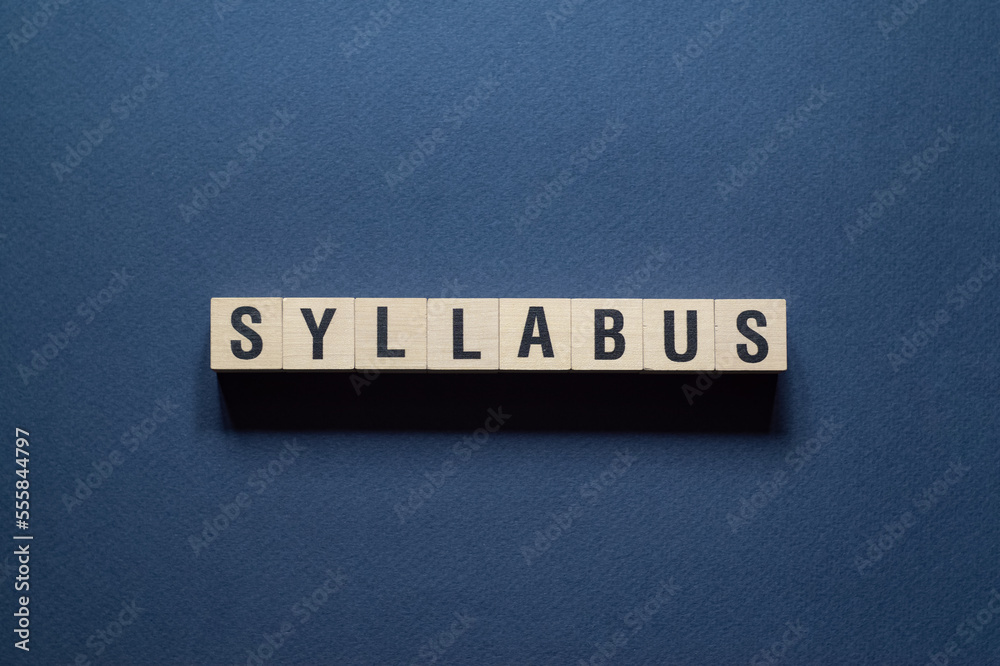 Syllabus - word concept on cubes Stock Photo | Adobe Stock