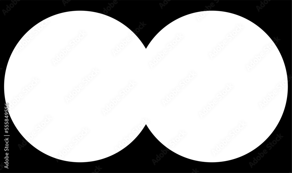 silhouette binocular view frame with copy space Stock Vector | Adobe Stock