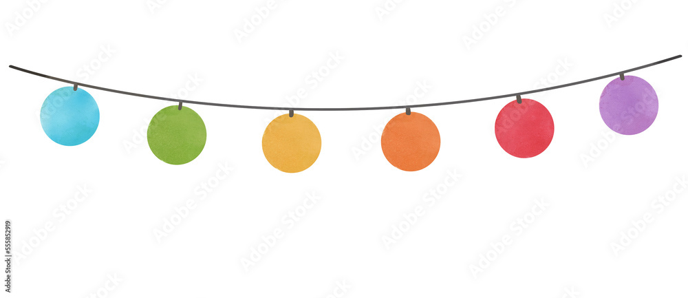 colorful round shape party light bulb Stock Illustration | Adobe Stock