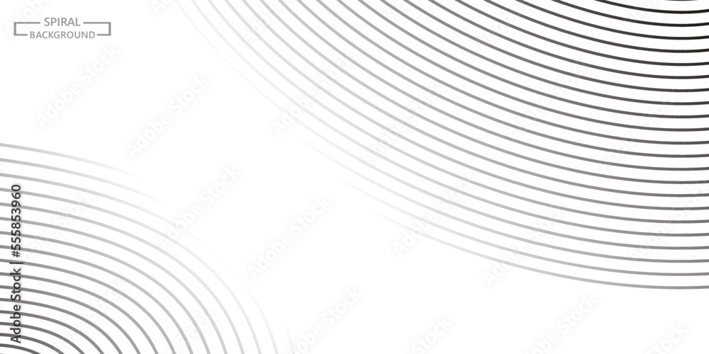 Abstract Diagonal curved striped background. Slanted wavy circle vector ...