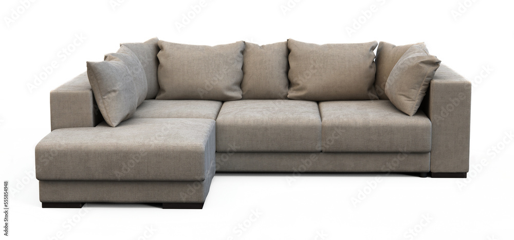 sofa render isolated PNG on transparent background advertising Stock ...